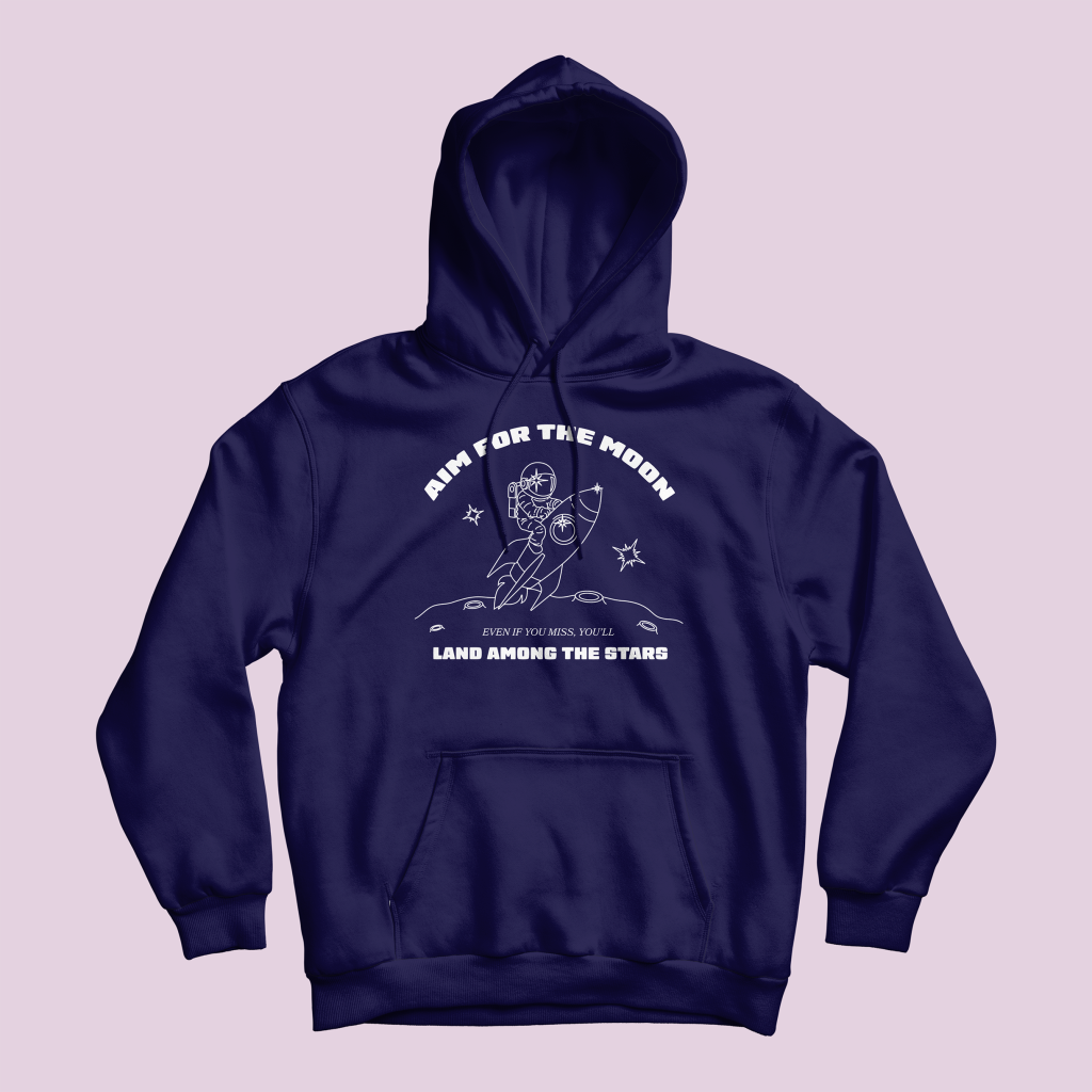 Aim for the Moon Hoodie - Fluz Marketplace